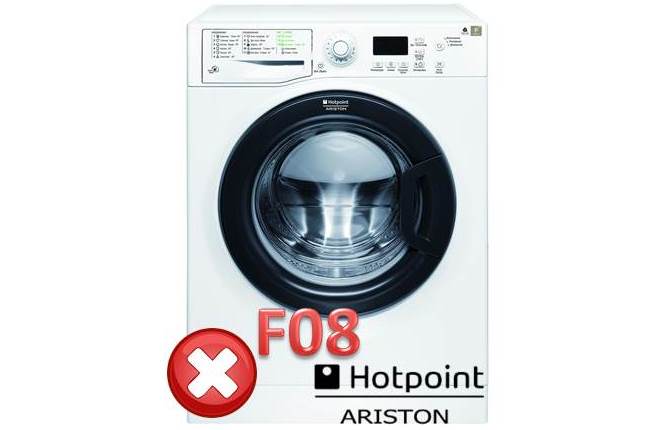 Error F08 on a Whirlpool washing machine - how to fix it