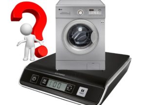 How much does an LG washing machine weigh?