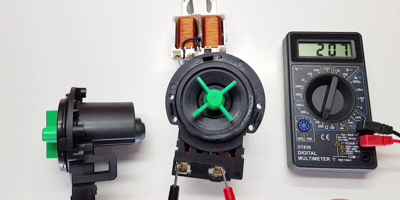 How to test a washing machine pump with a multimeter
