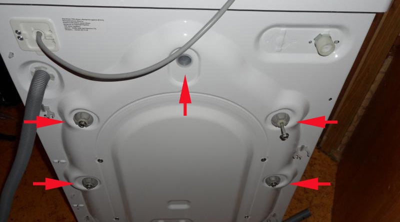 How to remove shipping bolts on a Haier washing machine