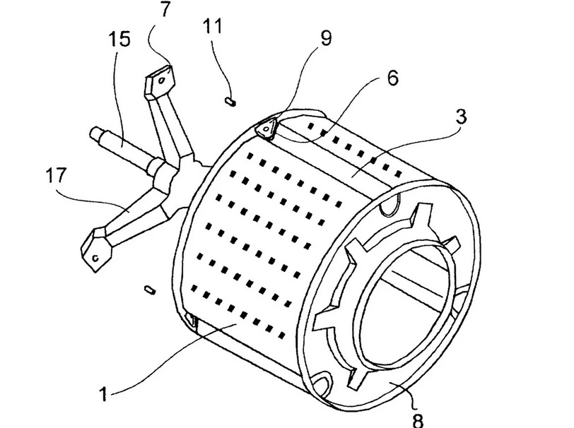 Washing machine drum structure