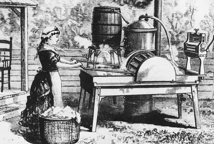 The first washing machine in the world: when it appeared, who invented it