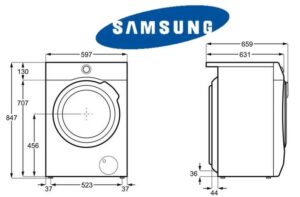 Samsung washing machine dimensions