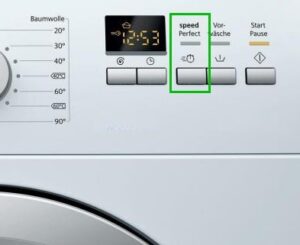 What is Speed Perfect on a Bosch washing machine?