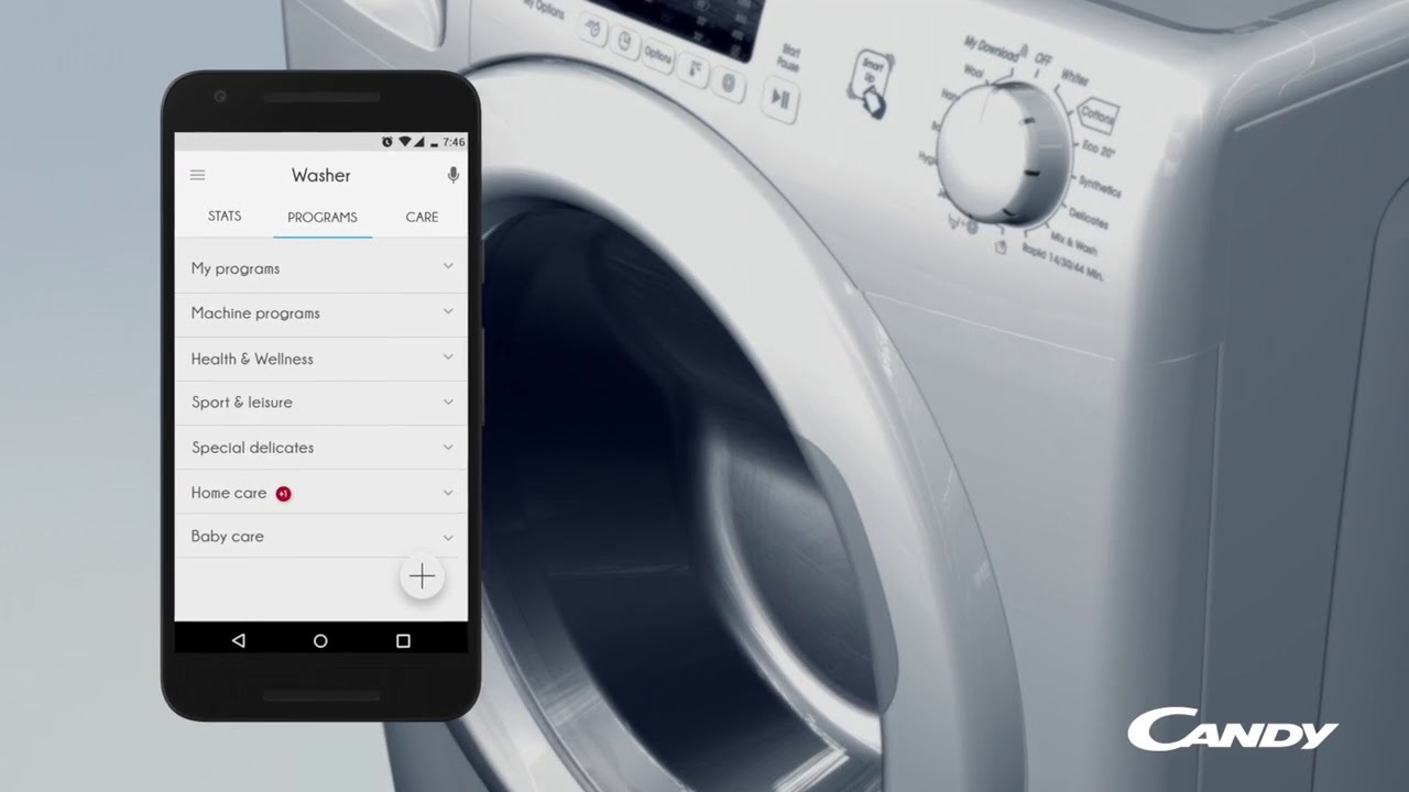 Comment utiliser la machine à laver Candy Smart Touch