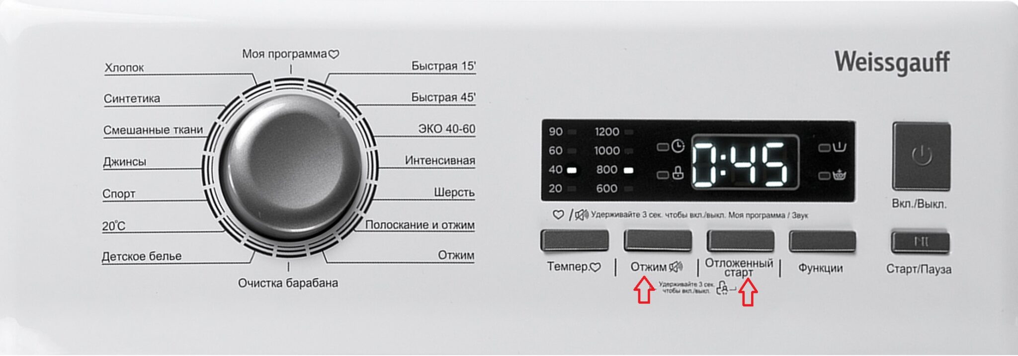 Comment ouvrir la porte d'une machine à laver Weissgauff